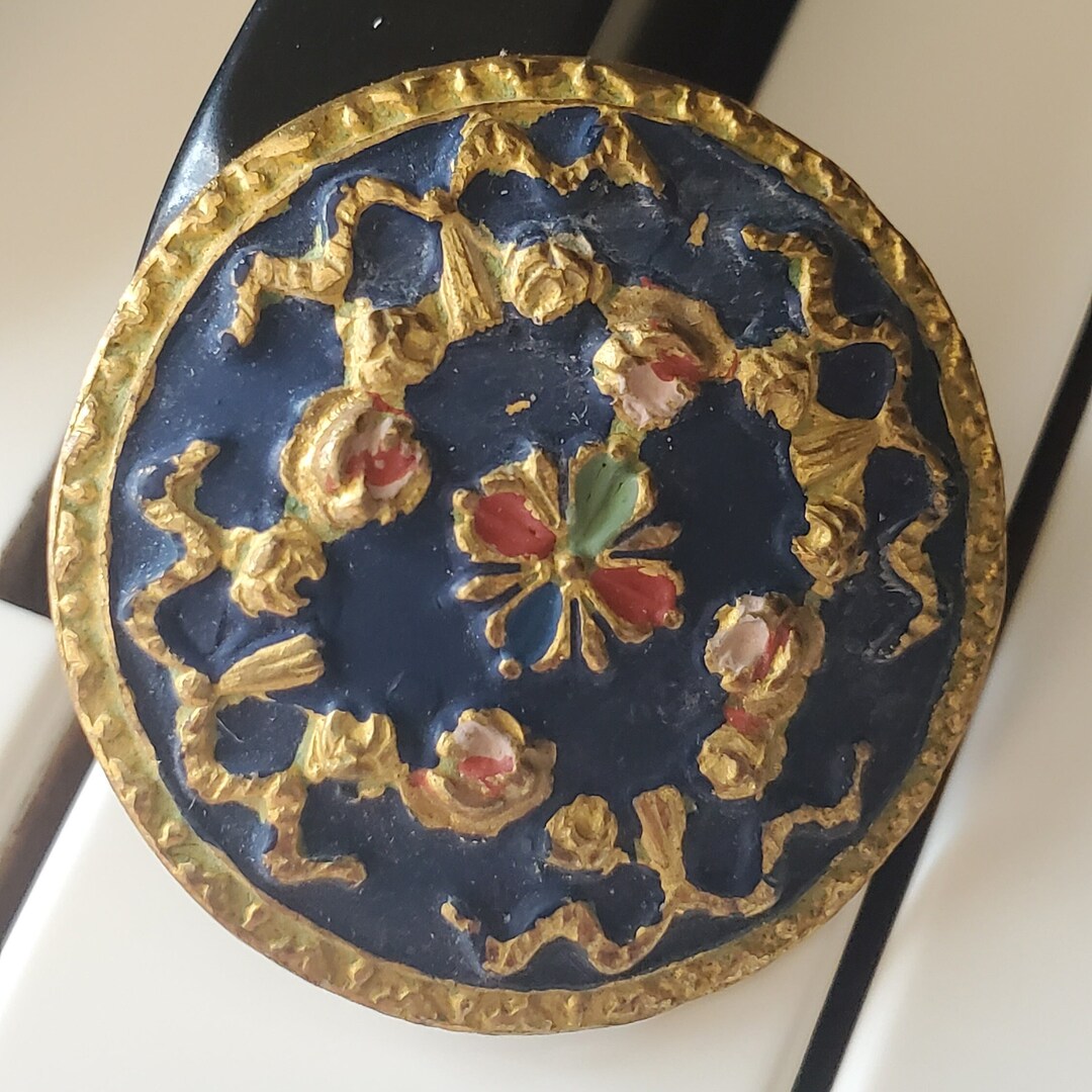 Antique Buttons Gold Vintage Edwardian Buttons Vintage Buttons Gilt ...