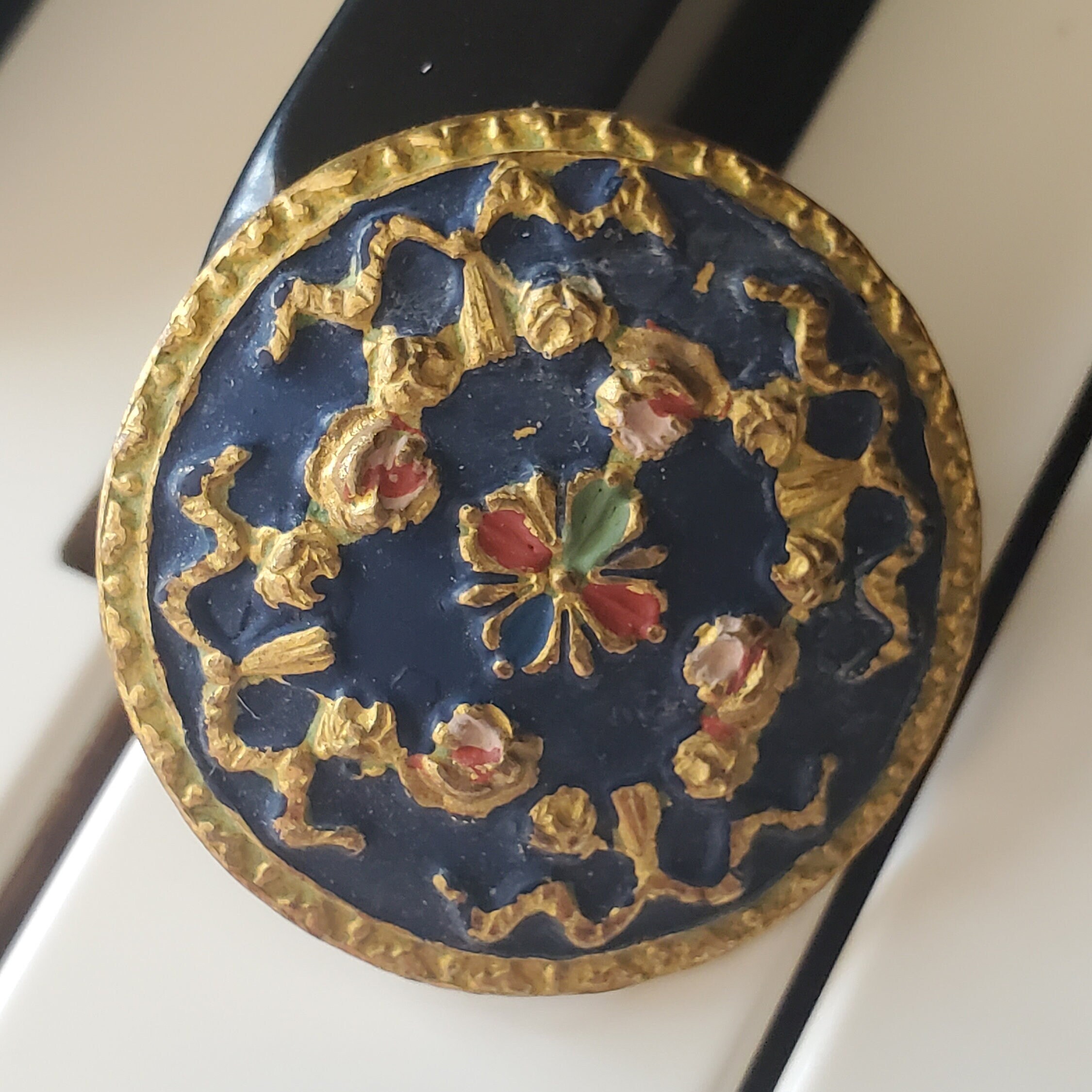 Antique Buttons Gold Vintage Edwardian Buttons Vintage Buttons Gilt ...