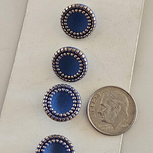 Periwinkle Blue Glass Buttons Schwanda Buttons Carded Schwanda Glass ...