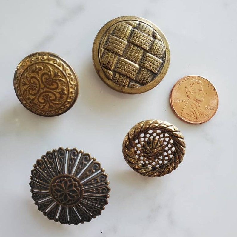 Vintage Brass Buttons Mid-century Modern Buttons Jacket - Etsy