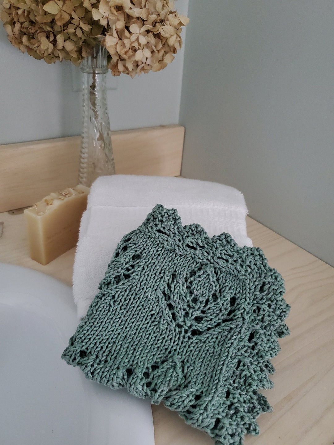 Wash Cloth Knitting Pattern Knit Pattern Washcloth Face Cloth Pattern ...