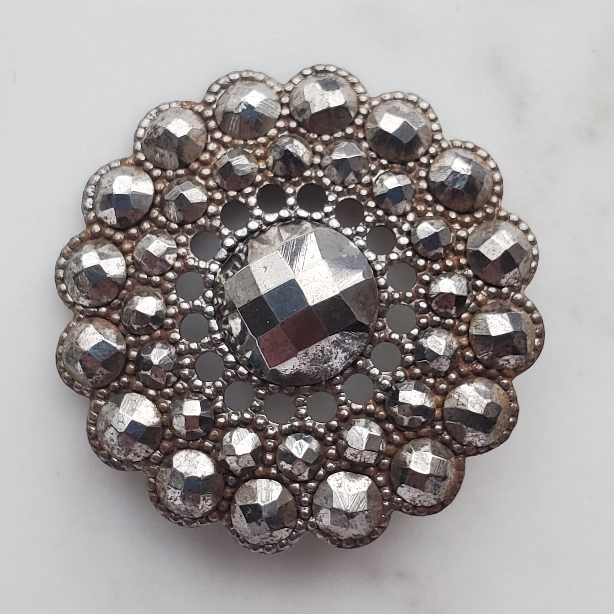 Cut Steel Buttons Vintage Victorian Buttons Antique Buttons Victorian ...