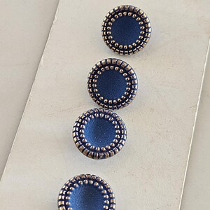 Periwinkle Blue Glass Buttons Schwanda Buttons Carded Schwanda Glass ...