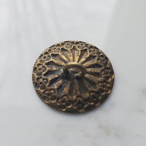 Antique Button Brass Cut Steel Button Victorian Button Star Vintage ...