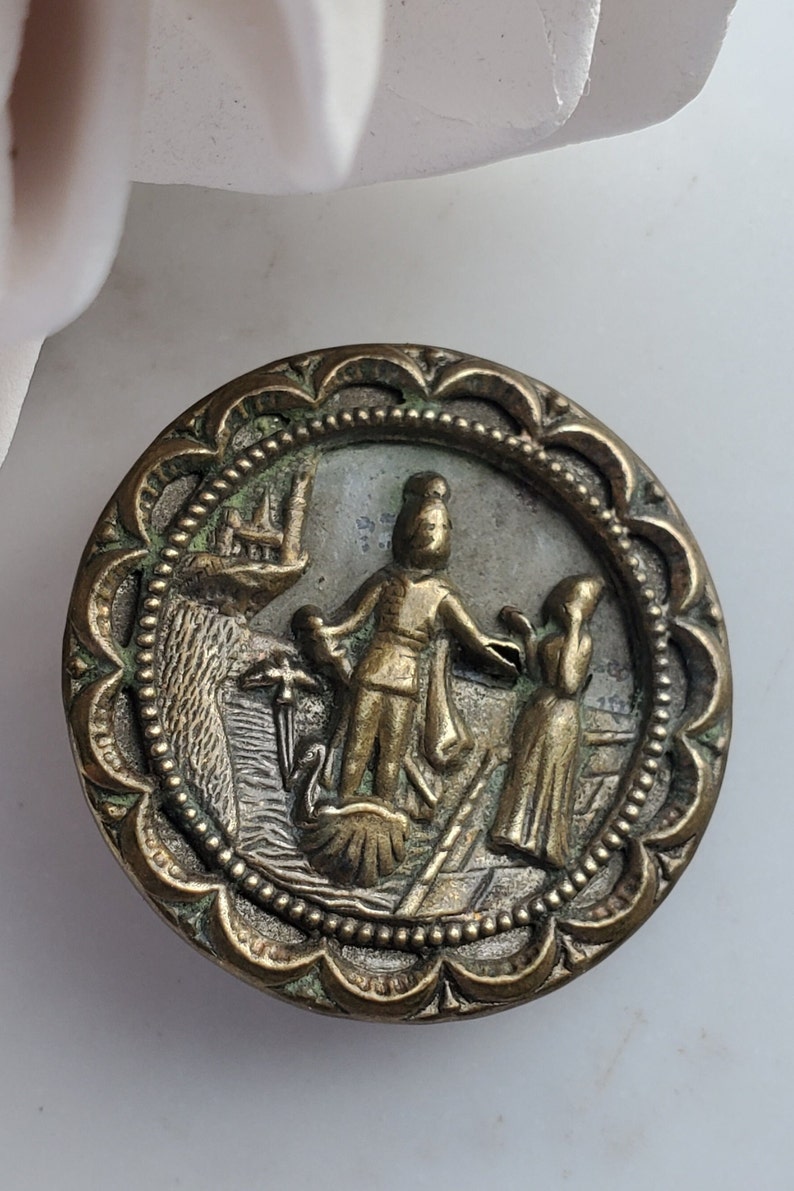 Antique Button for Sale Victorian Button Antique Brass Button Vintage ...