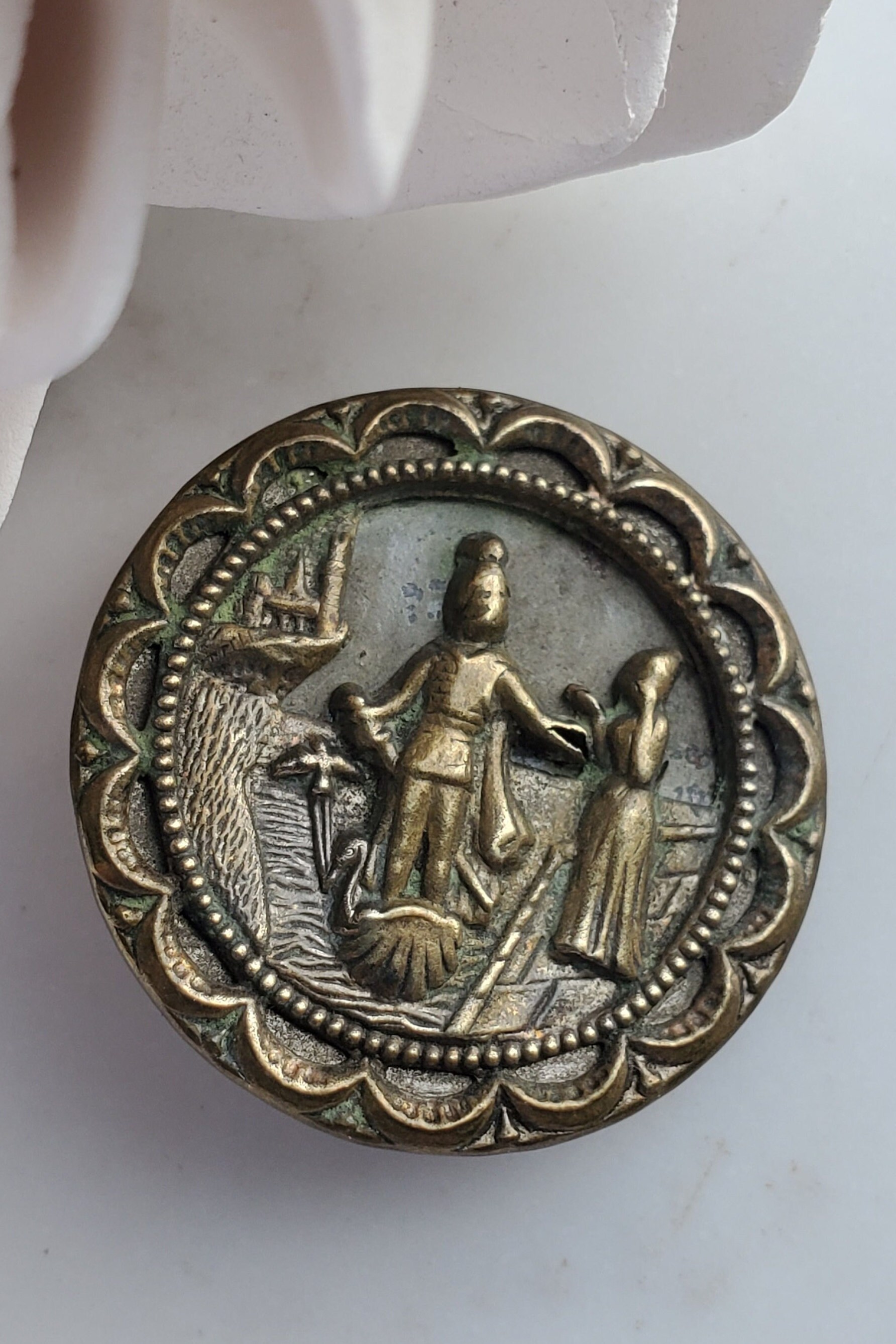 Antique Button for Sale Victorian Button Antique Brass Button Vintage ...