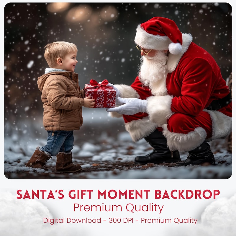 Santa Backdrop - Etsy