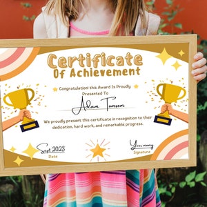 Recognition Certificate | Children's Certificate of Achievement | Well ...