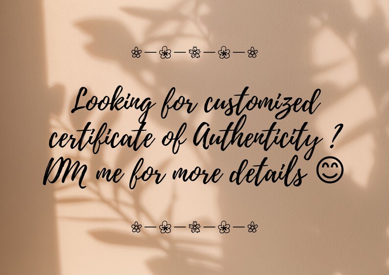 Certificate of Authenticity Template Printable, Black Vintage ...