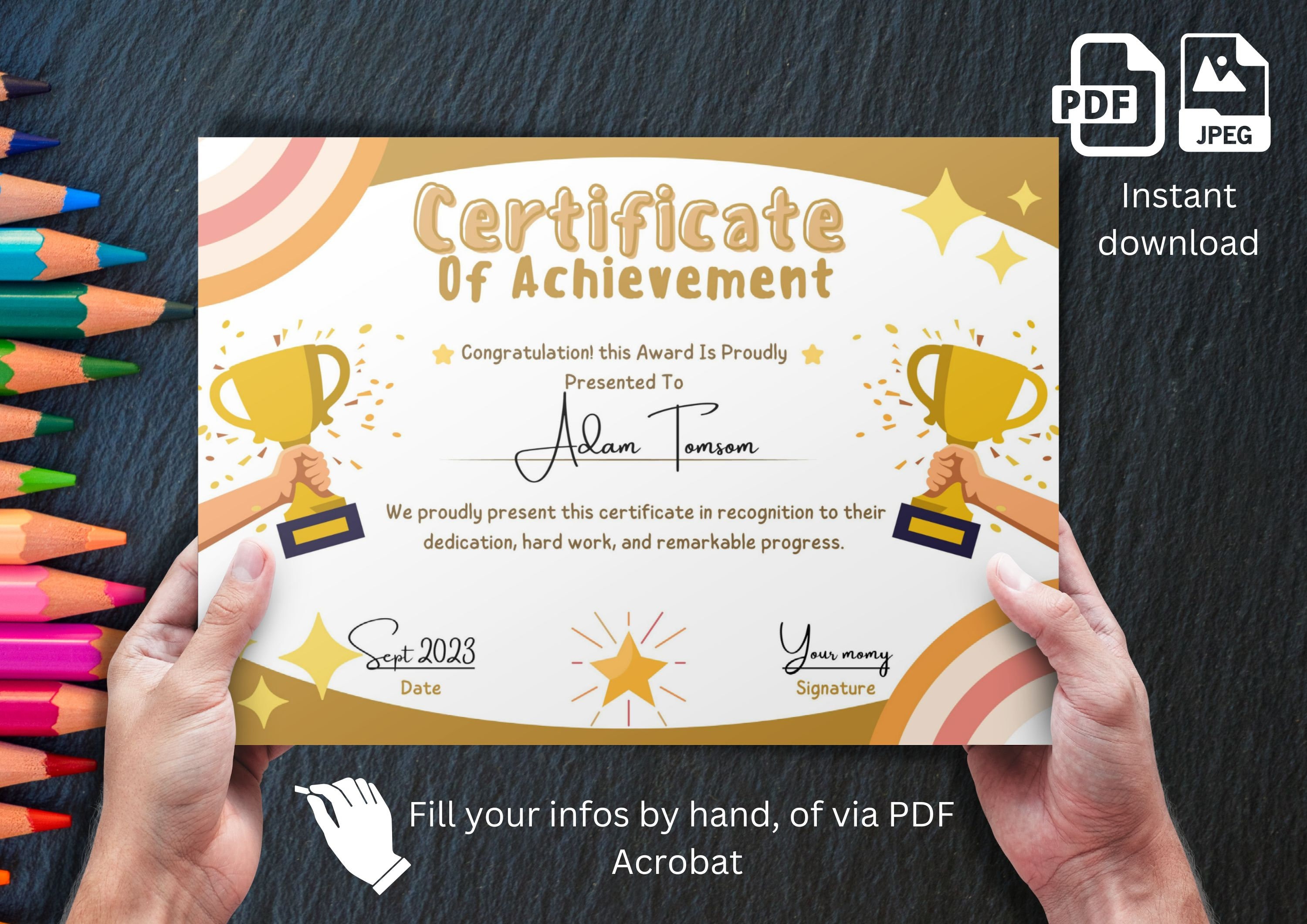 Recognition Certificate | Children's Certificate of Achievement | Well ...