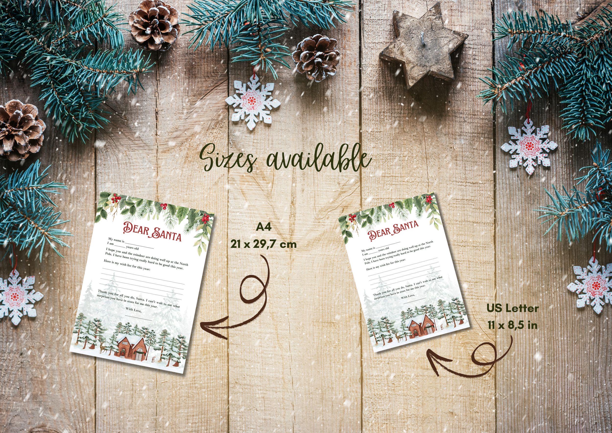 Editable Christmas Wish List Printable, Letter to Santa, Kids Christmas ...