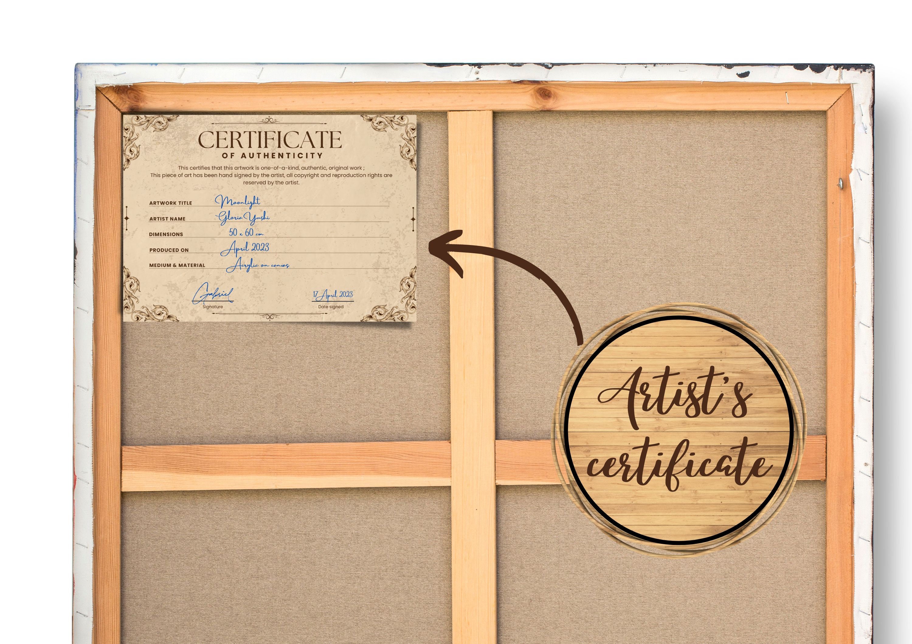 Vintage Certificate of Authenticity Template Printable, Vintage ...