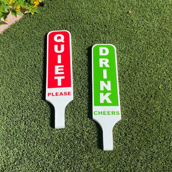 Golf Quiet Please Paddle Sign - Etsy