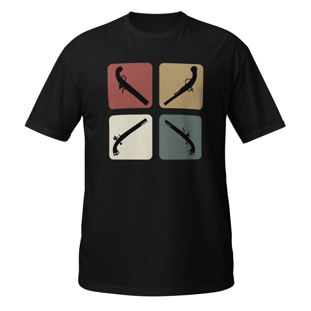 Flintlock Short-sleeve Unisex T-shirt, Musket Gun T-shirt, Ancient ...