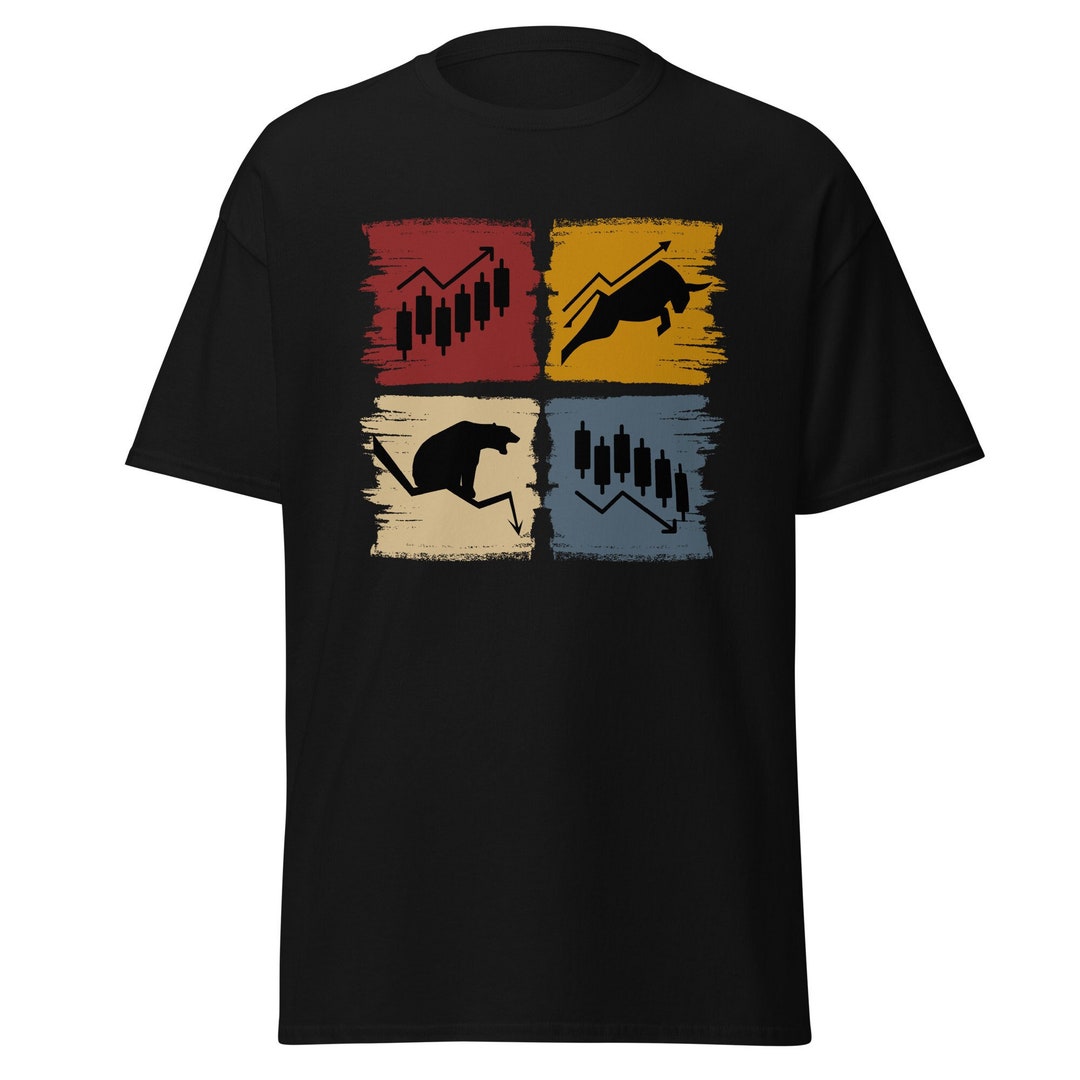 Trading T-shirt, Bullish and Bearish Trend T-shirt, Trader Gift T-shirt ...