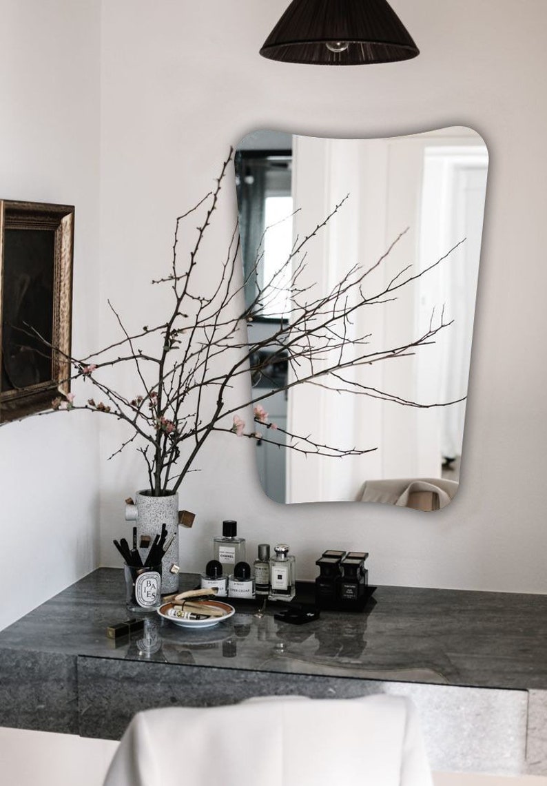 Irregular Mirror Asymmetric Full Length Mirror Design Handmade | Etsy