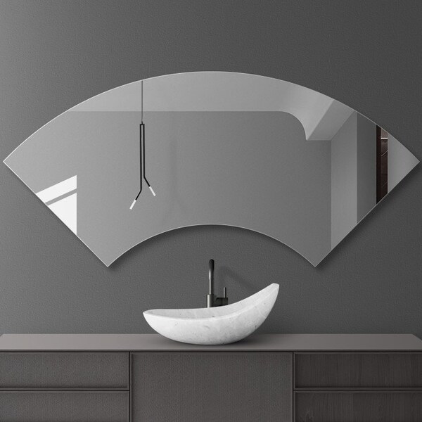 Half Circle Mirror - Etsy