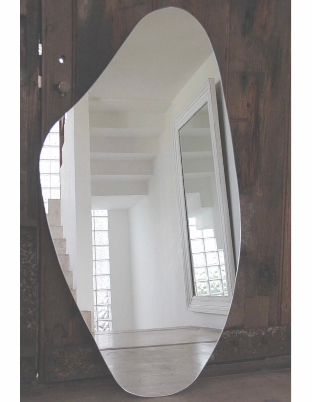 Irregular Tall Mirror Asymmetric Mirror Design Handmade - Etsy