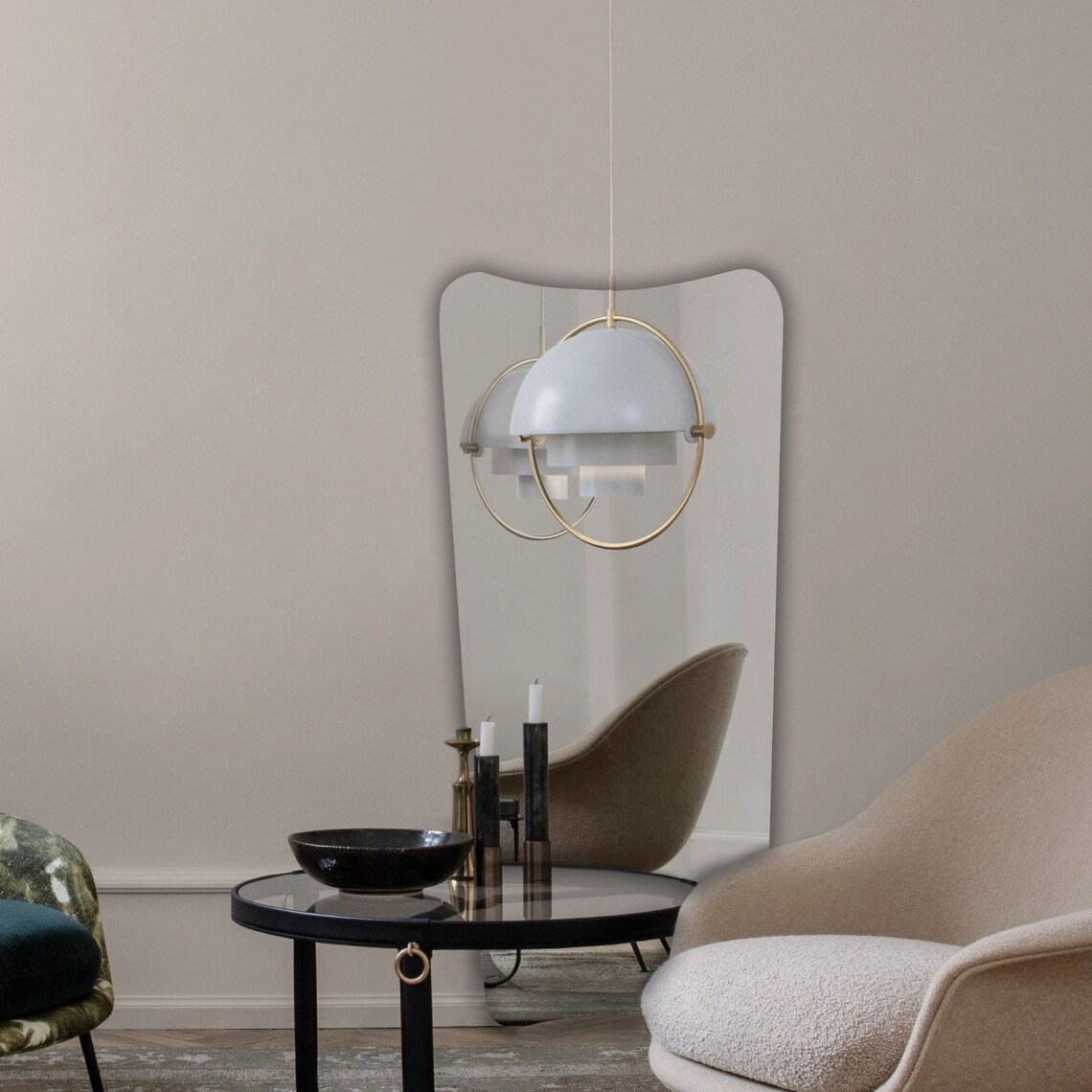 Irregular Mirror Asymmetric Full Length Mirror Design Handmade - Etsy