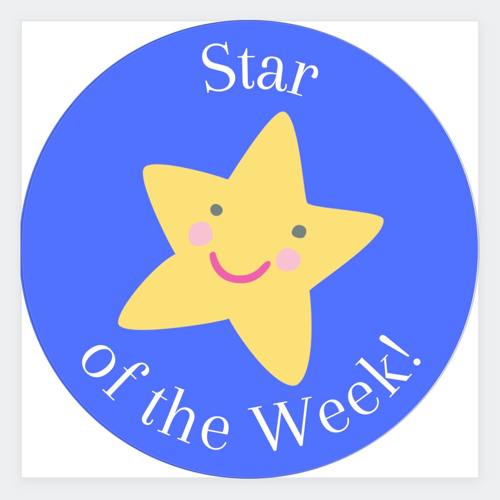 Star of the Week Teacher Stickers, Classroom Resource, Ks1 Ks2, Eyfs ...