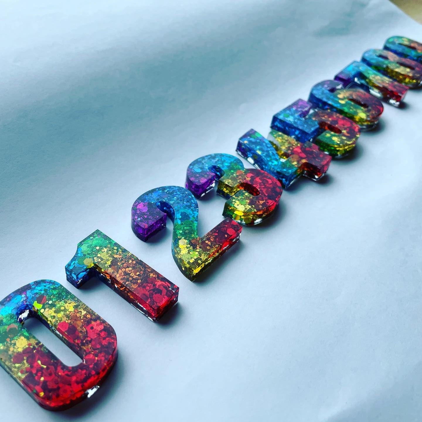 Handmade Epoxy Resin Number Sets 0-9 Educational Resources - Etsy UK