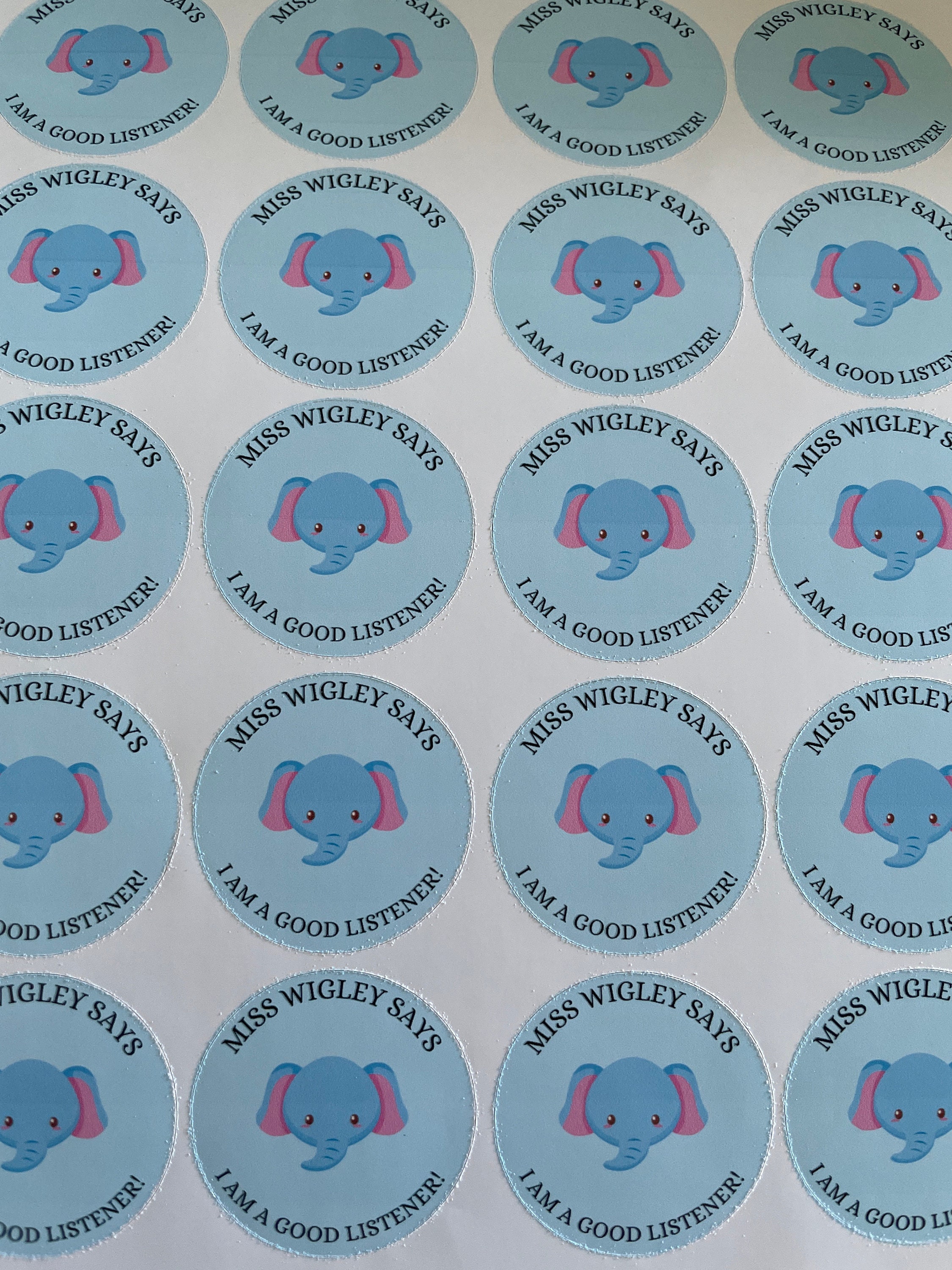 Good listening stickers for teachers/TAs or support staff, education ...