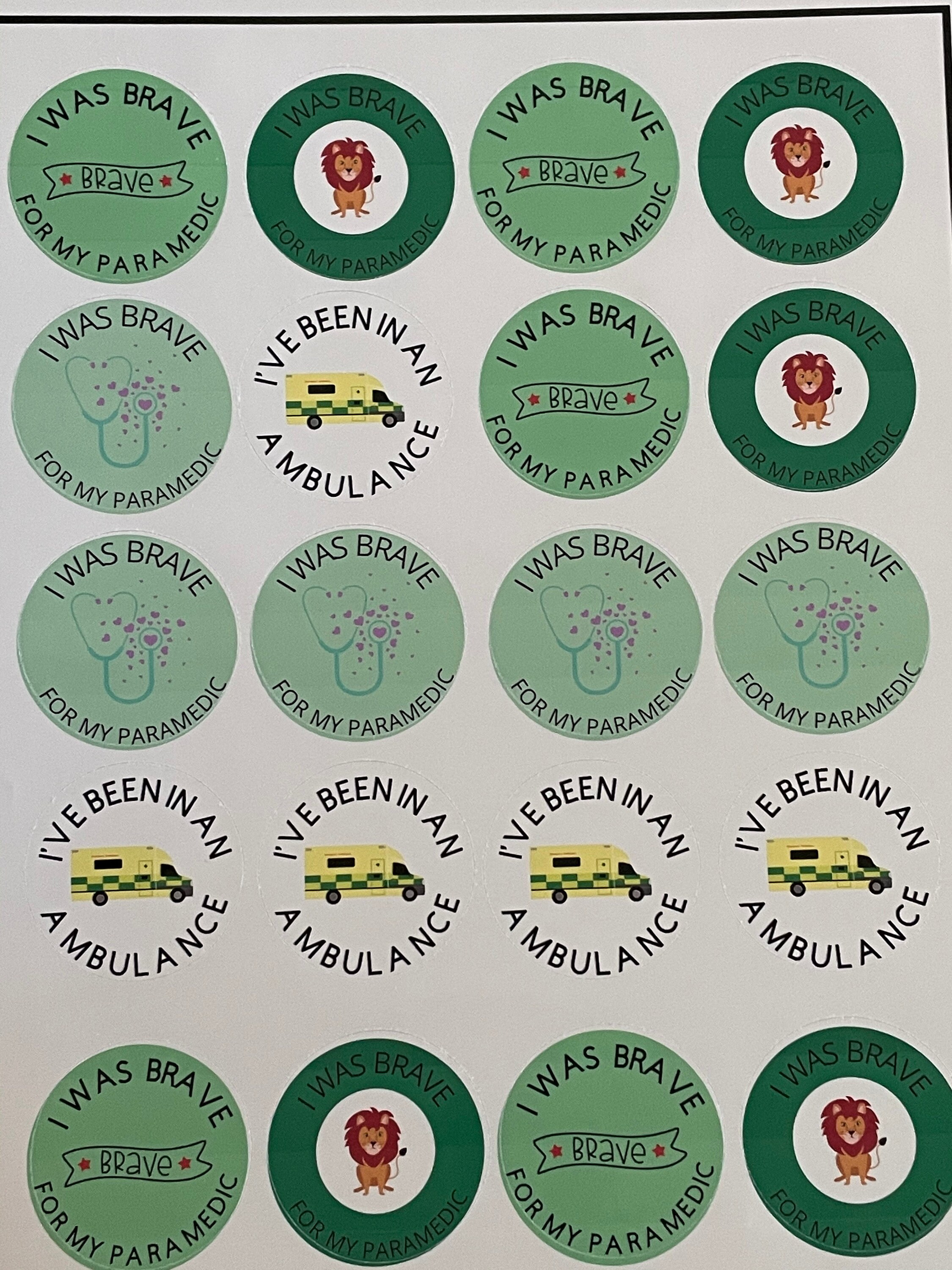 Handmade I’ve Been Brave Stickers for Paramedics/student Paramedics ...