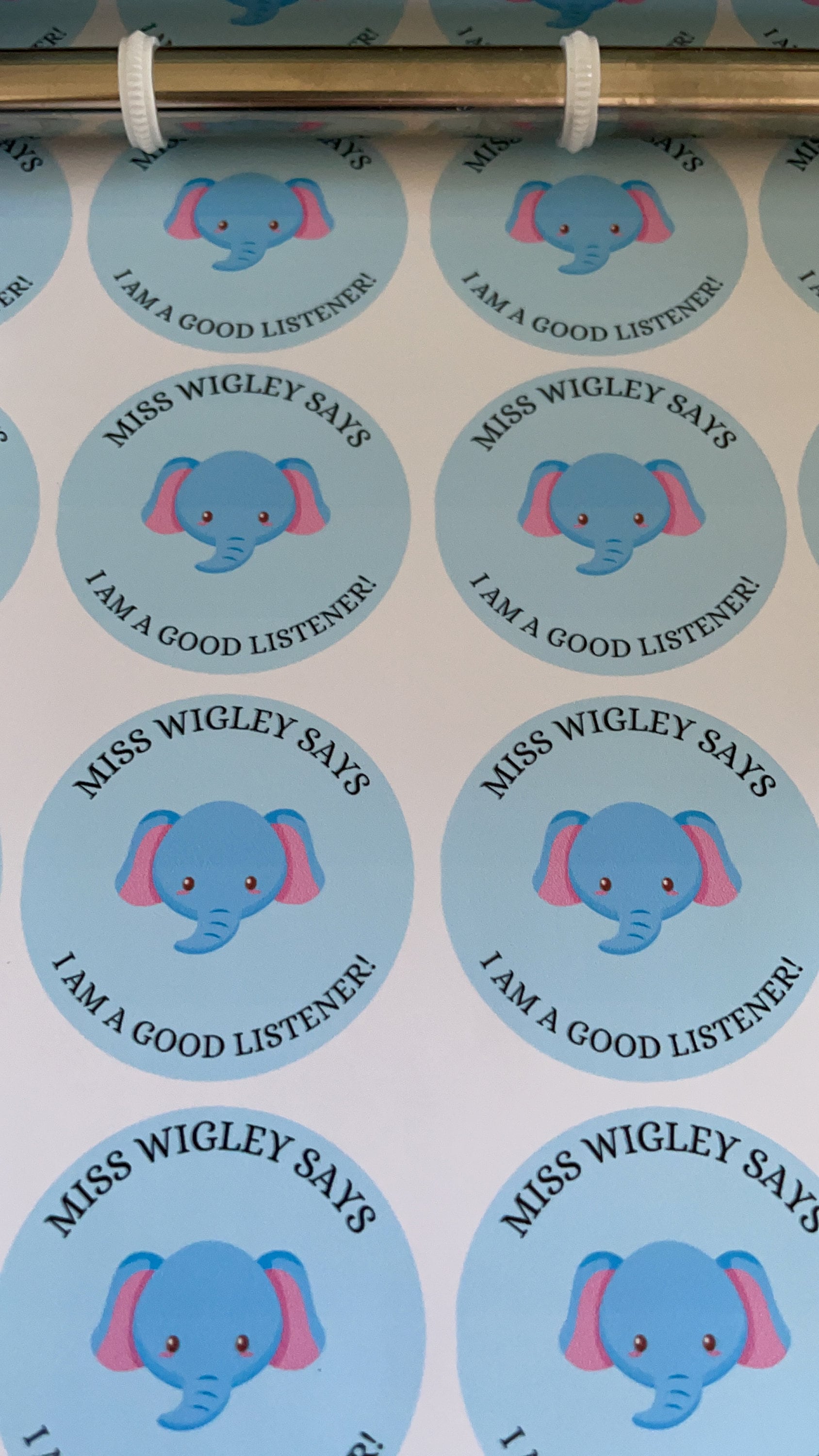 Good listening stickers for teachers/TAs or support staff, education ...