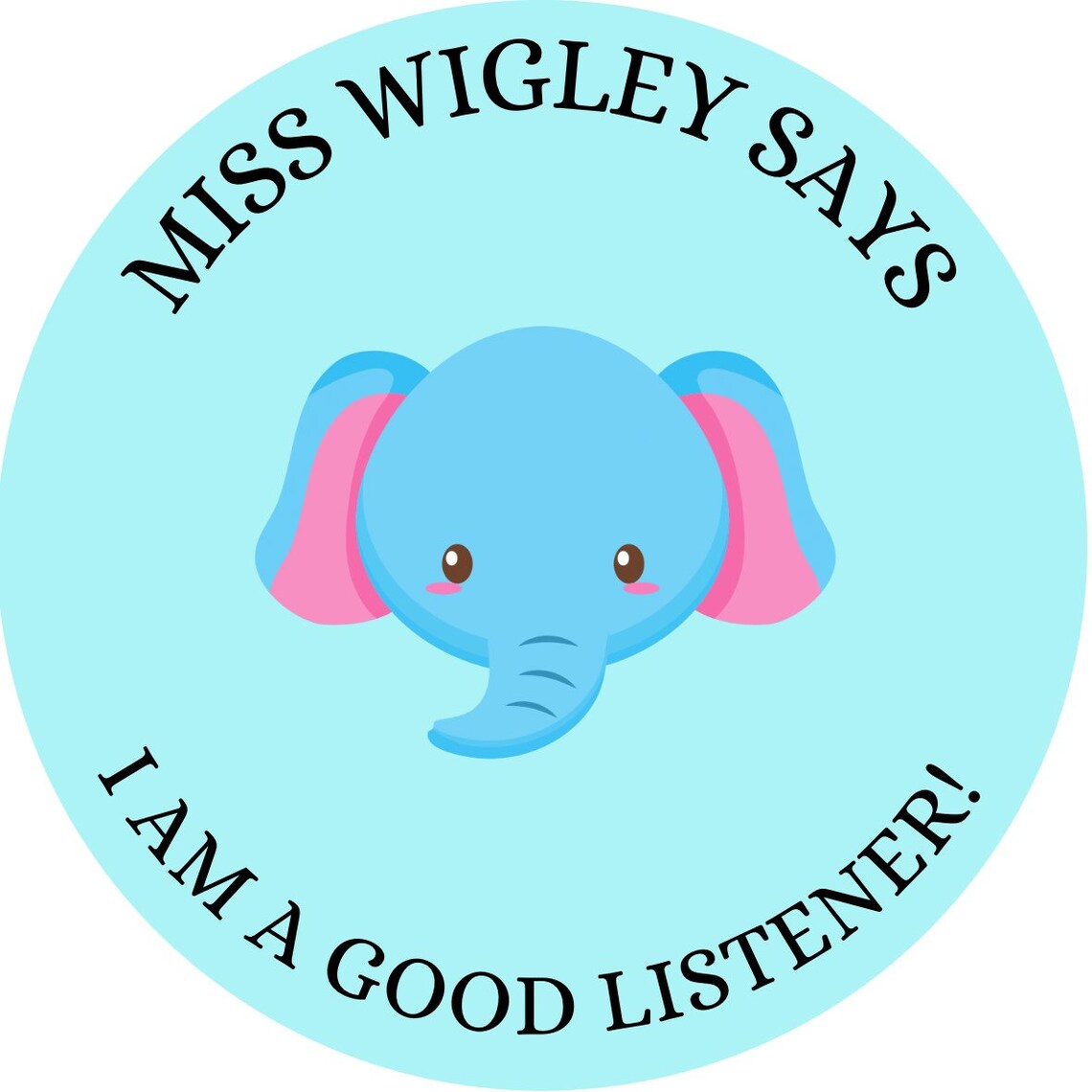 Good listening stickers for teachers/TAs or support staff, education ...