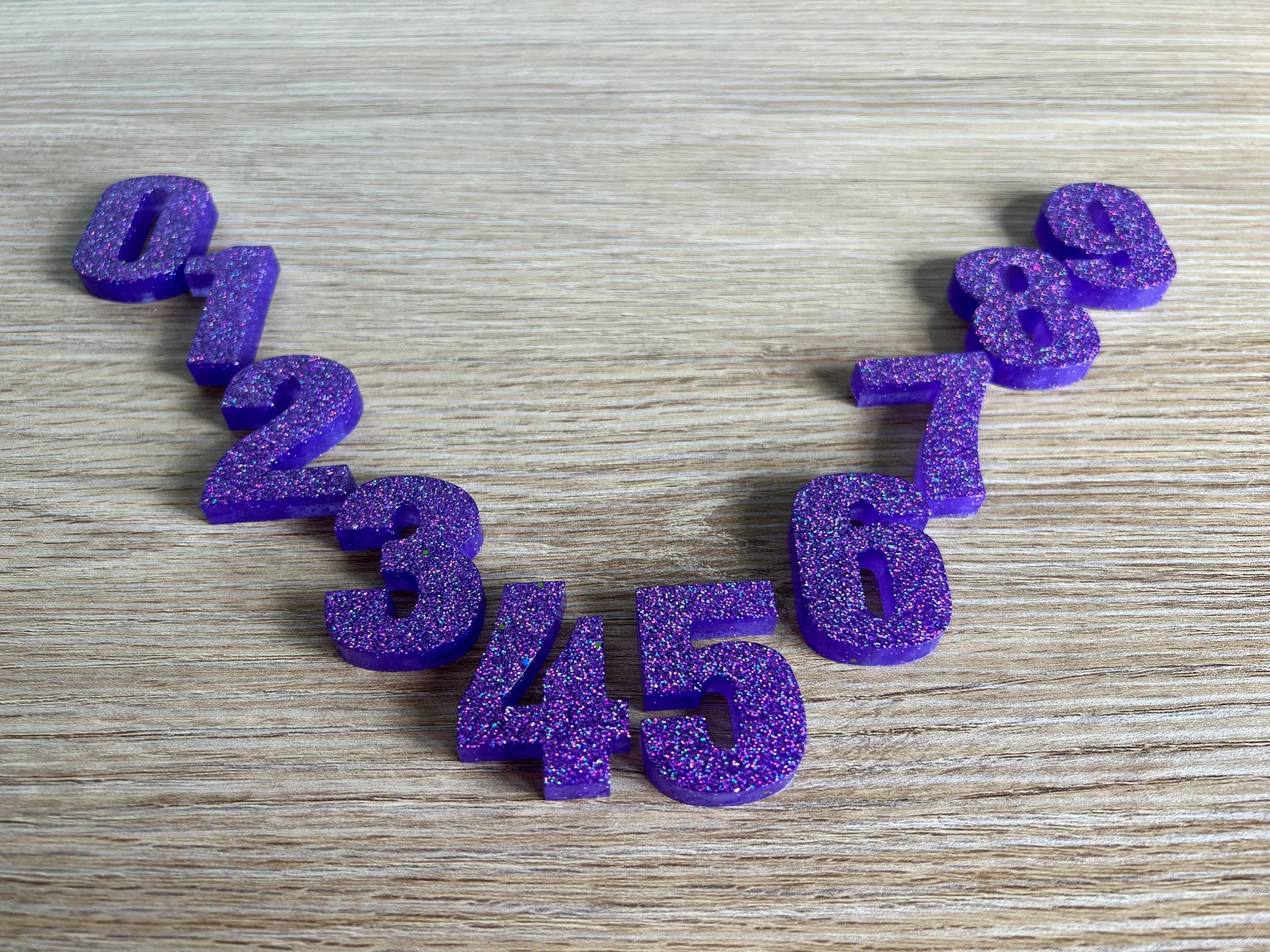 Handmade Epoxy Resin Number Sets 0-9 Educational Resources - Etsy UK