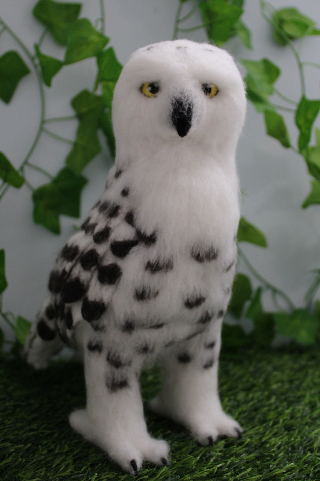 Needle Felt Snowy Owl Snow Owl Sculpture White Owl - Etsy