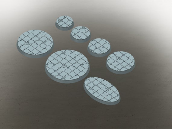 3D Printable STL Files Selection of Miniature Bases for 3D | Etsy