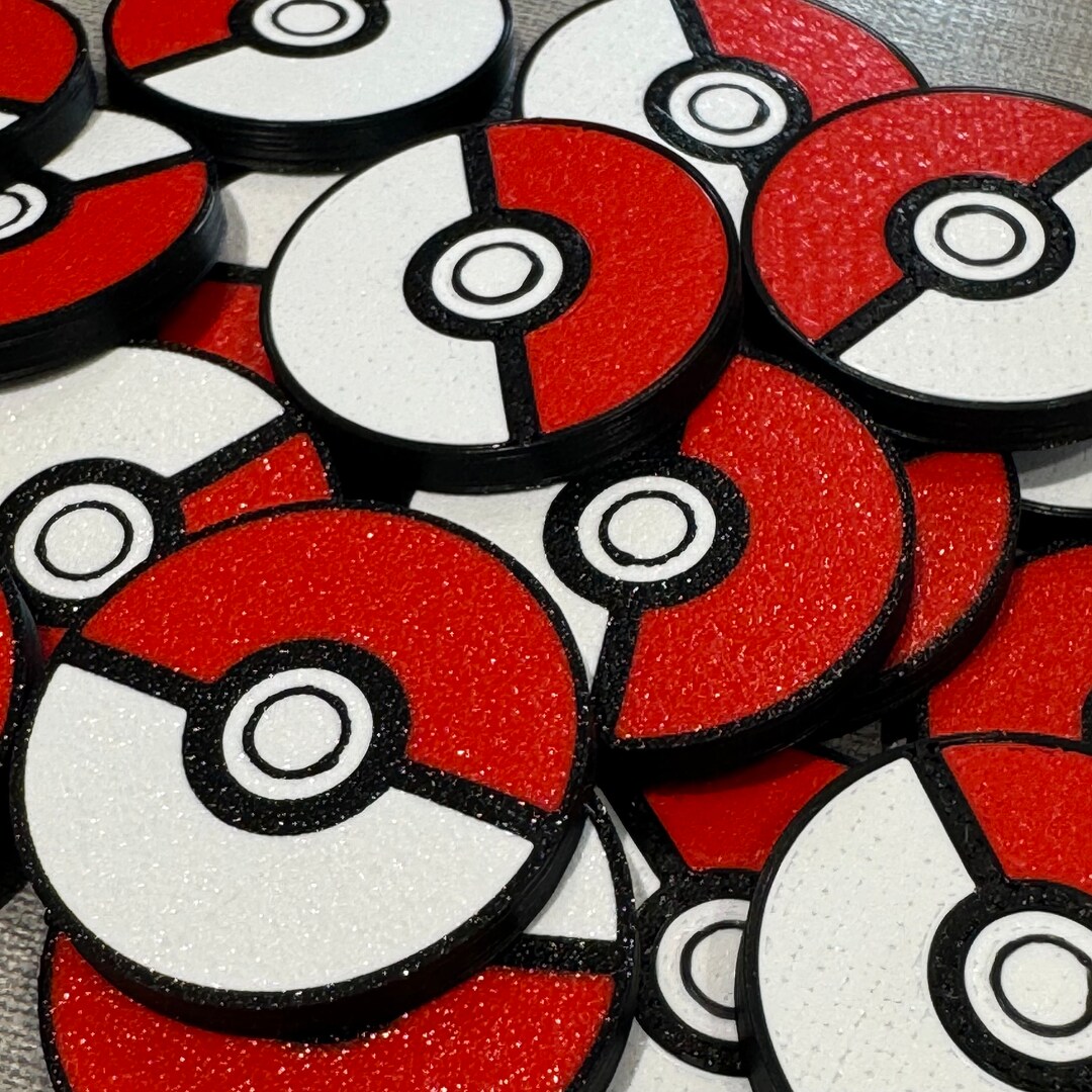 Poke Ball TCG Counter Token - Ability Used - Standard Size - Etsy