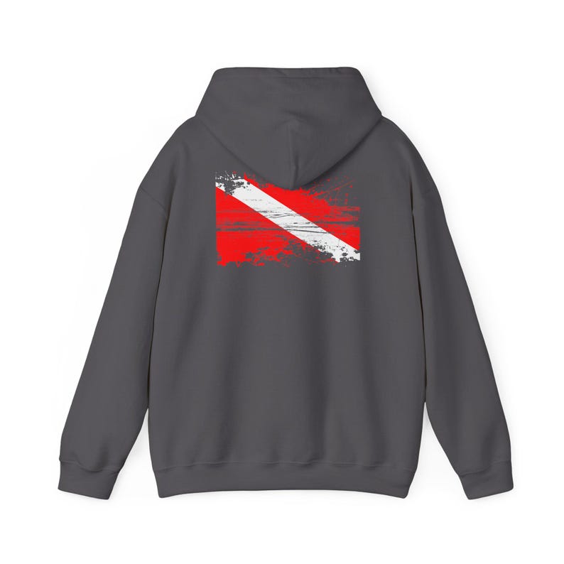 Distressed Diver Down Hoodie | Scuba Diving Adventure - Etsy