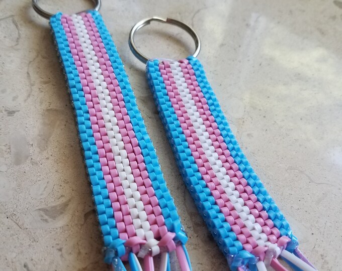 Trans Pride Flag Keychain - Etsy
