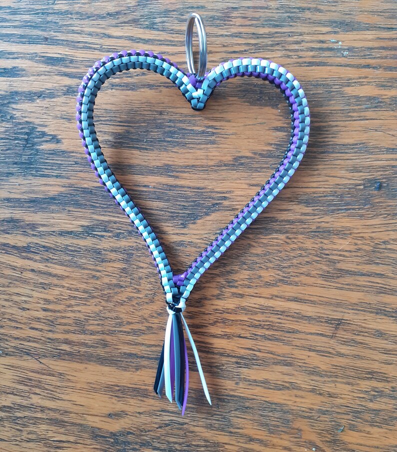 ACE Pride Heart Keychains - Etsy