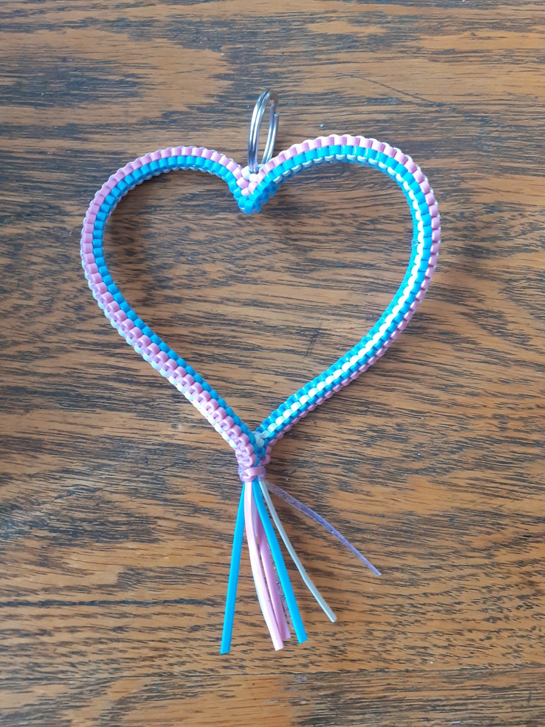 Transgender Pride Heart Keychain - Etsy