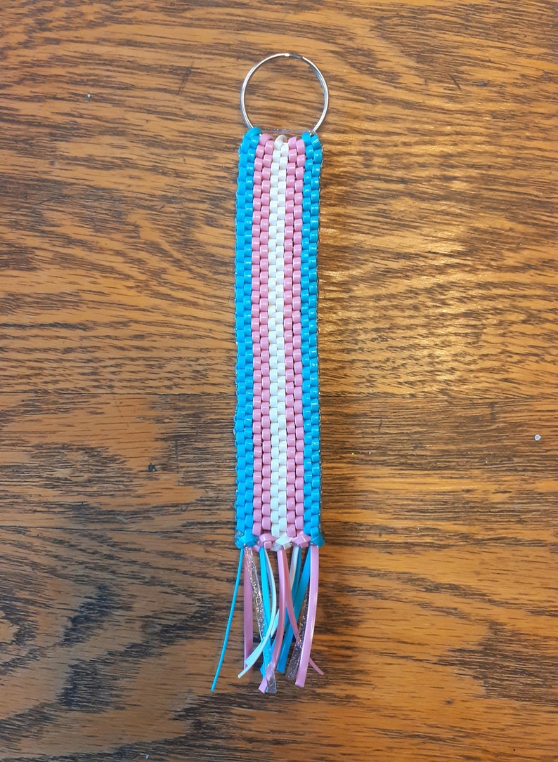 Trans Pride Flag Keychain - Etsy