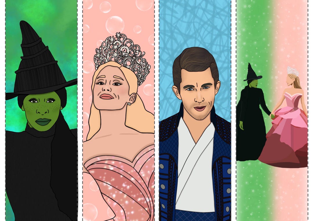 Wicked Printable Bookmark Set | 4 Bookmarks | Digital Download | A4 - Etsy