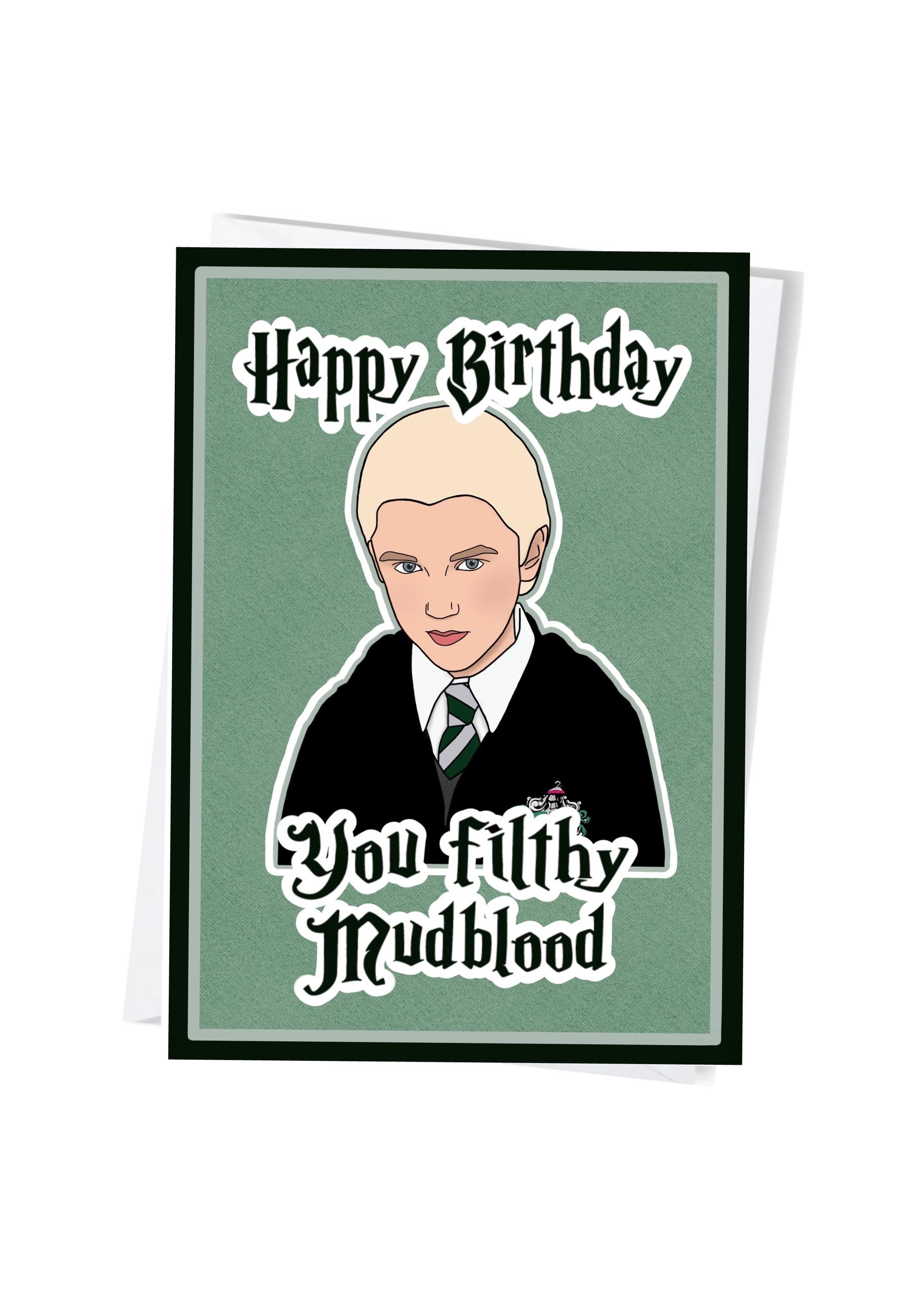 Mudblud Birthday Card | Digital Download | A5 - Etsy