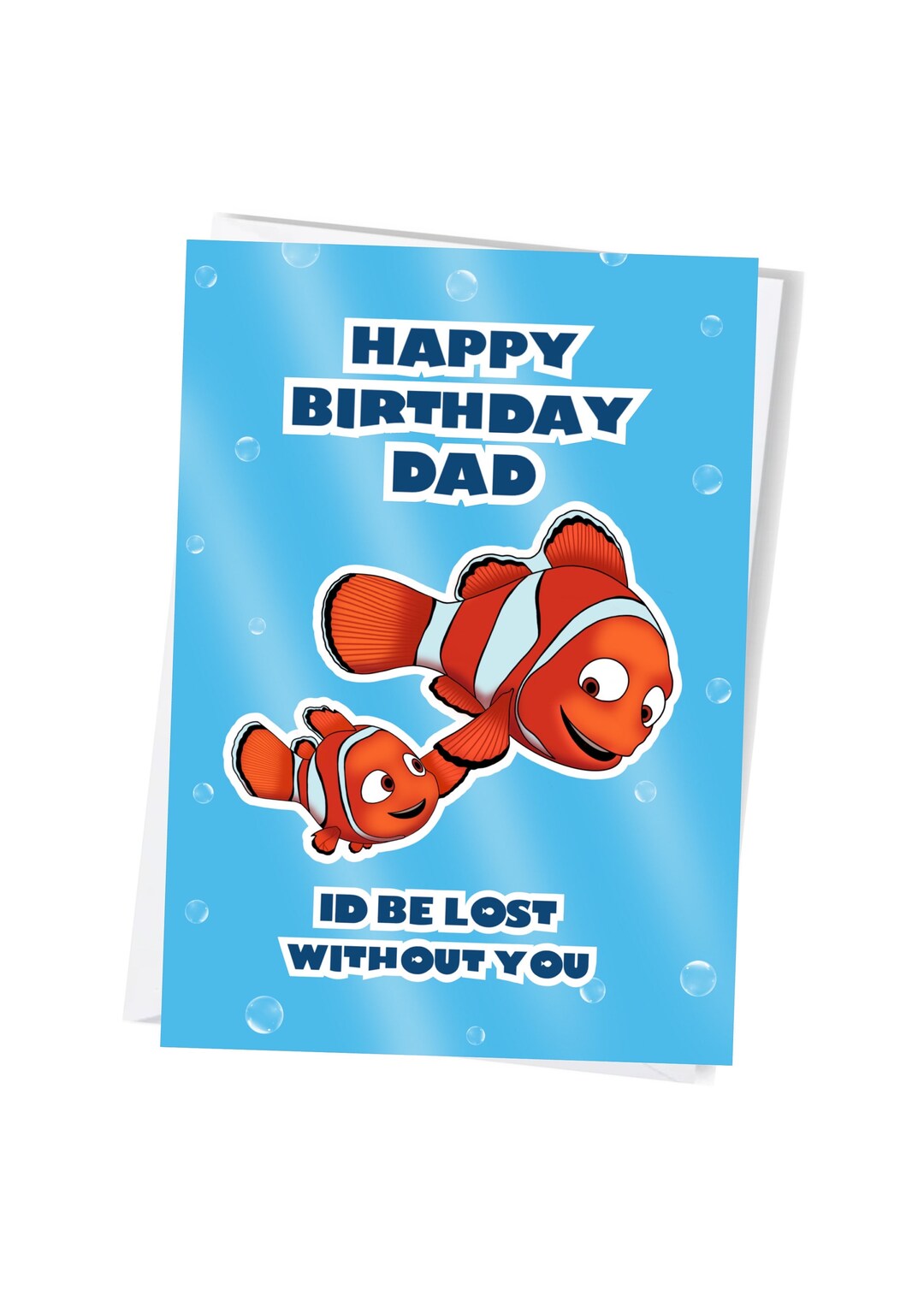 Nemo & Marlin Dad Birthday Card Digital Download A5 - Etsy