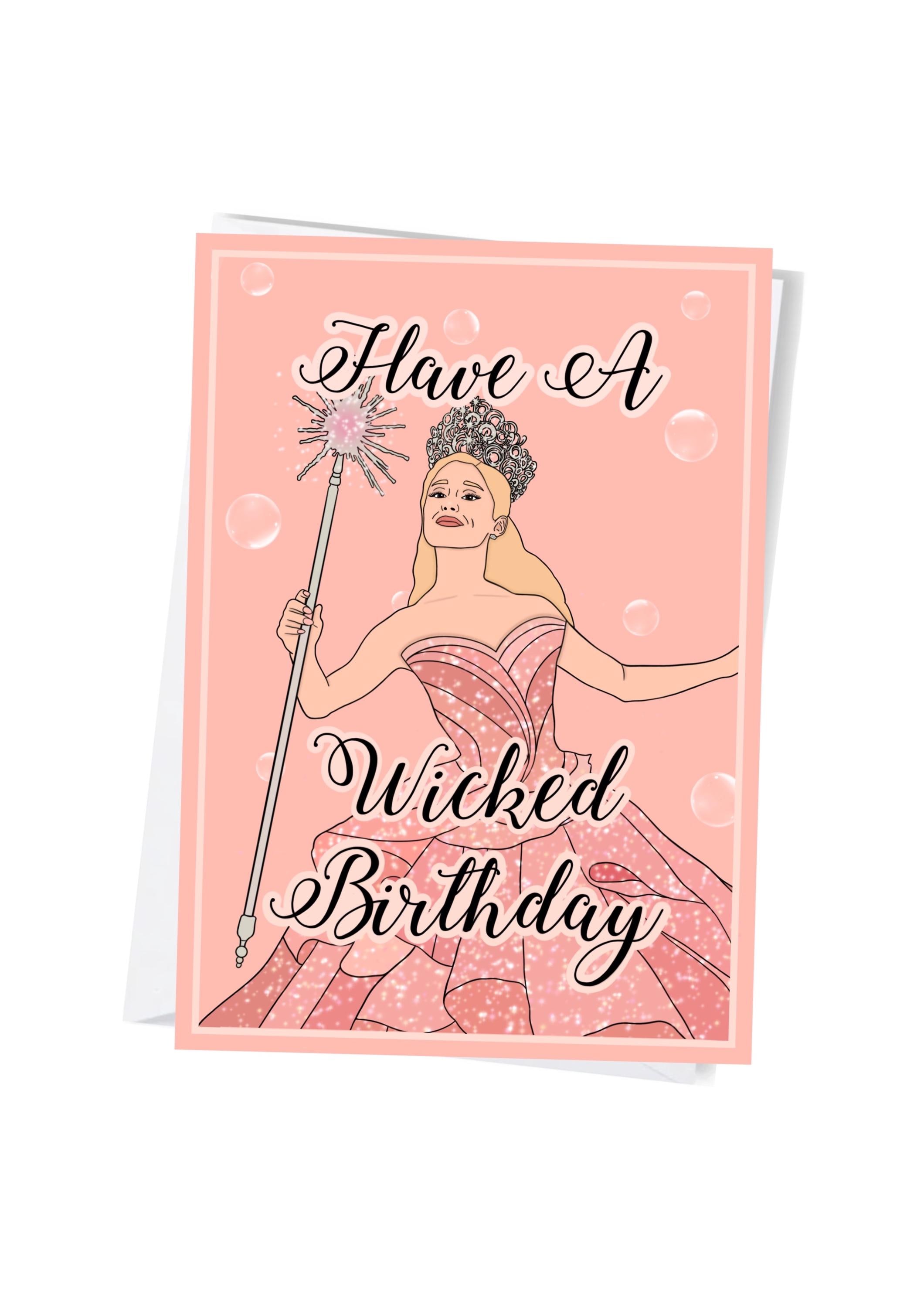 Glinda Wicked Birthday Card | Digital Download | A5 - Etsy