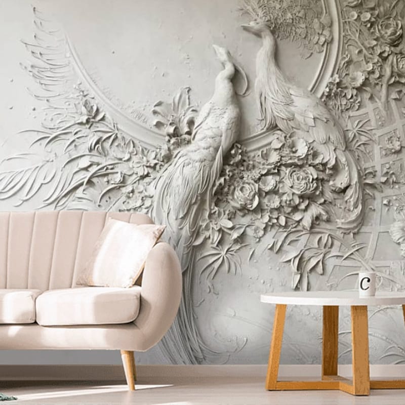Embossed Wallpaper - Etsy