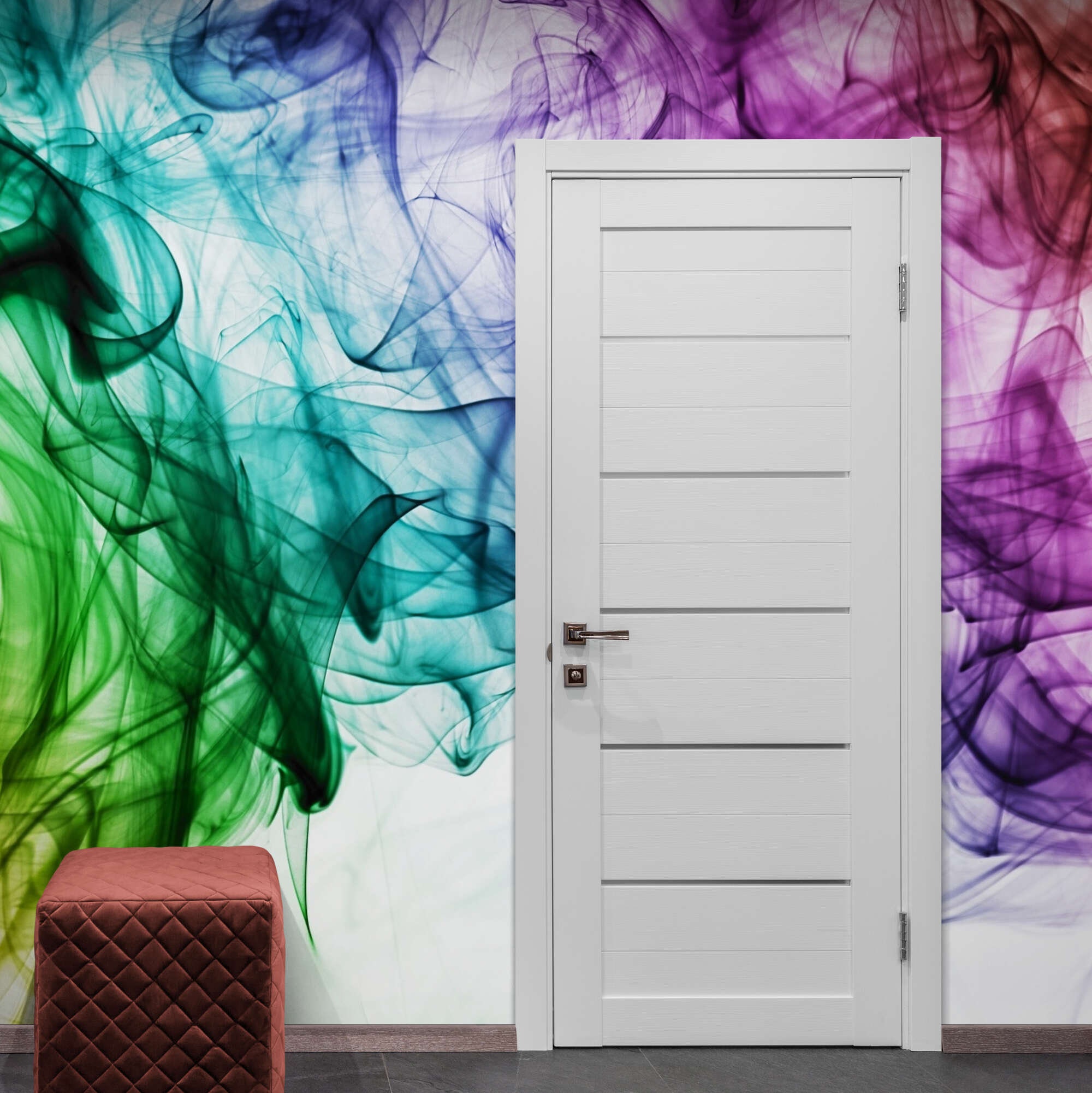 Colorful Mural 3D Smoke Wall Paper Wall Decals Wallpaper Room - Etsy