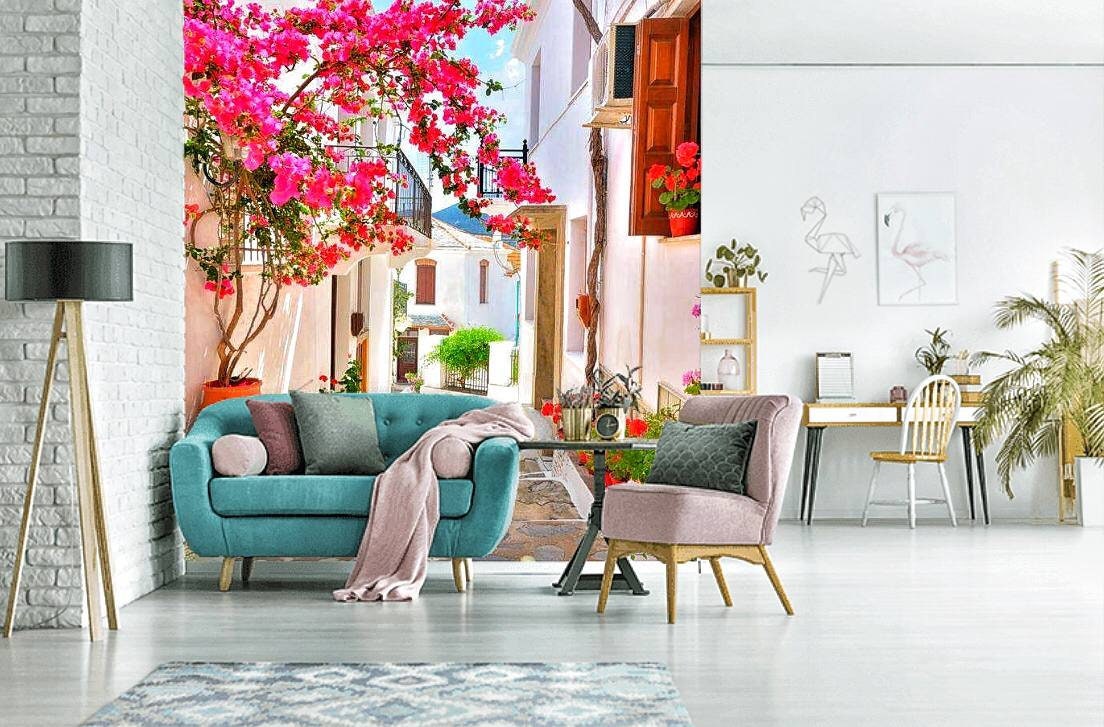 Wall Mural Light Street Wallpapers EXPANDING SPACE Wall Decor - Etsy