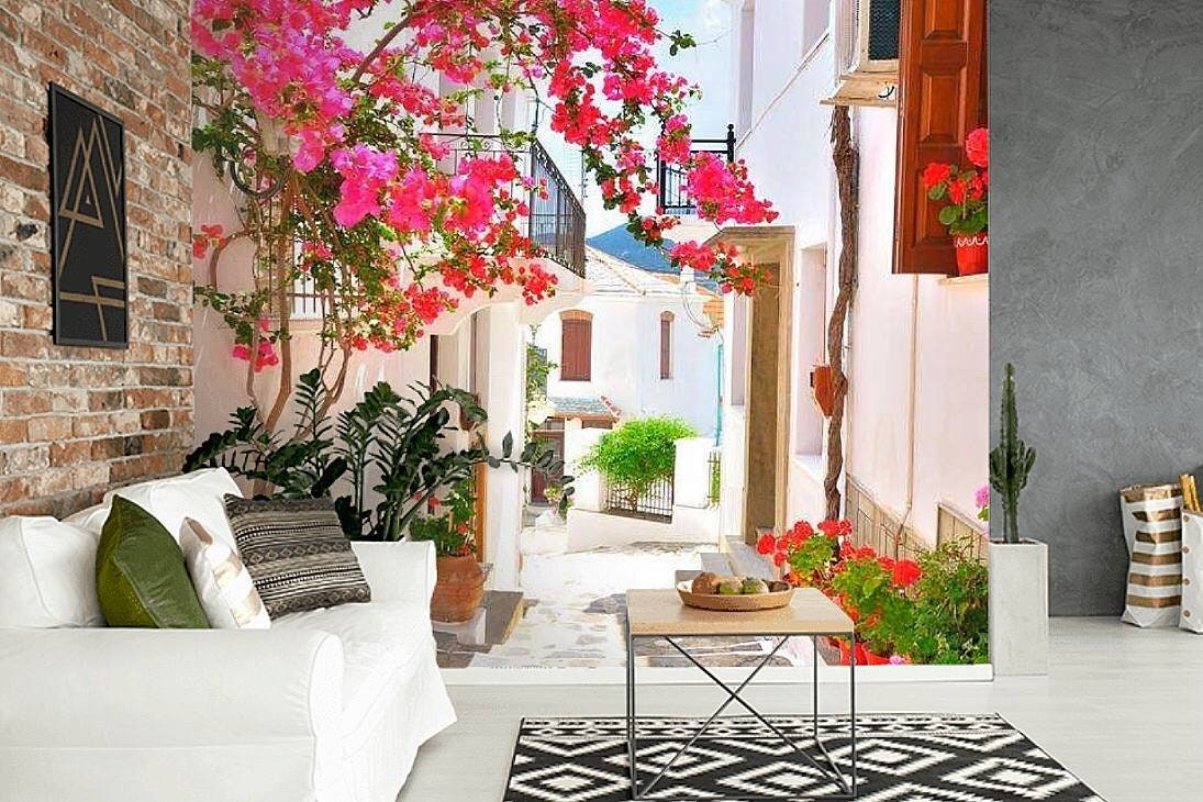 Wall Mural Light Street Wallpapers EXPANDING SPACE Wall Decor - Etsy