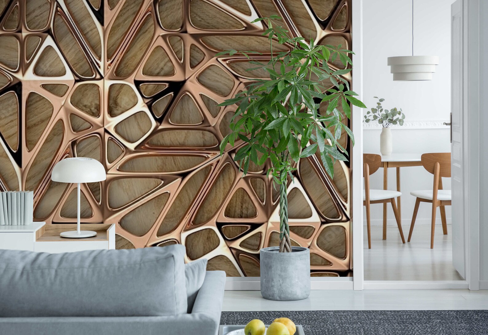 Custom 3D Wallpaper Gold Wall Mural 3D Vinyl Wall Paper Wall Decals ...