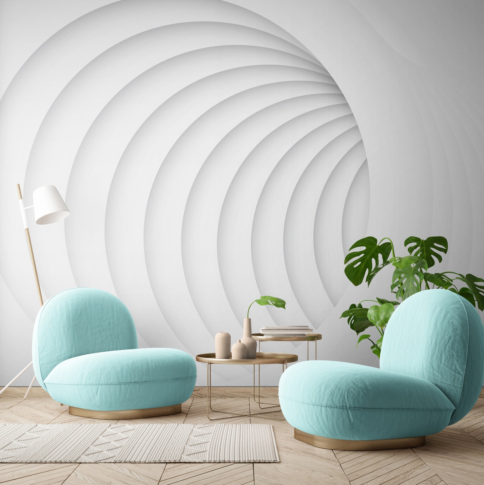 Custom 3D Wallpaper Monochrome Wall Mural Abstract Wallpaper - Etsy