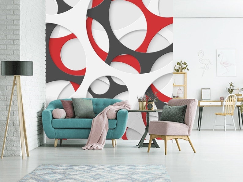 Wall Mural 3D Abstraction Photo Wallpaper Custom 3D Wallpapers - Etsy