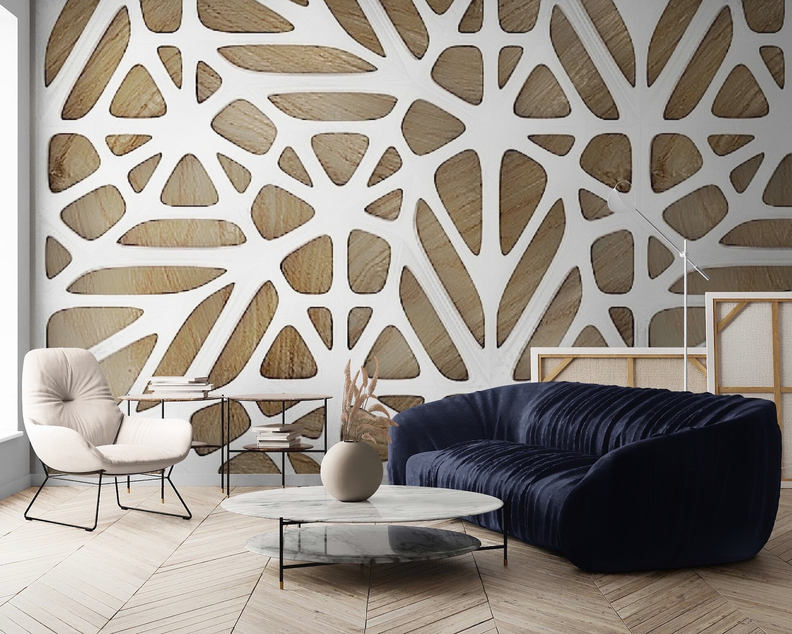 Modern 3D Wallpaper Wall Mural Decor 3d Wall Paper Peel & - Etsy
